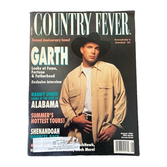 Vintage | Other | Vintage Country Fever Magazine Garth Brooks Cover ...